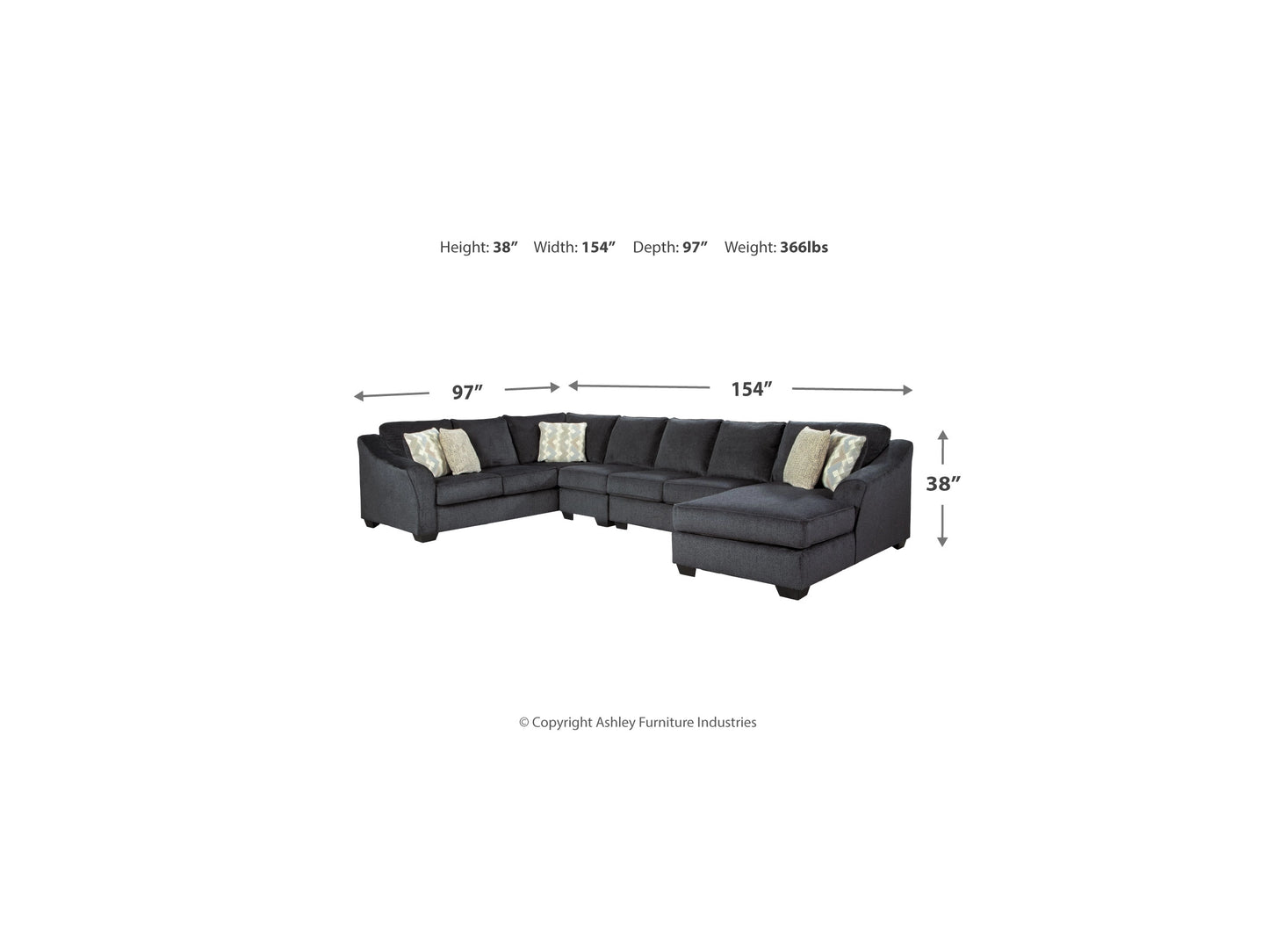 Eltmann 4-Piece Sectional with Chaise