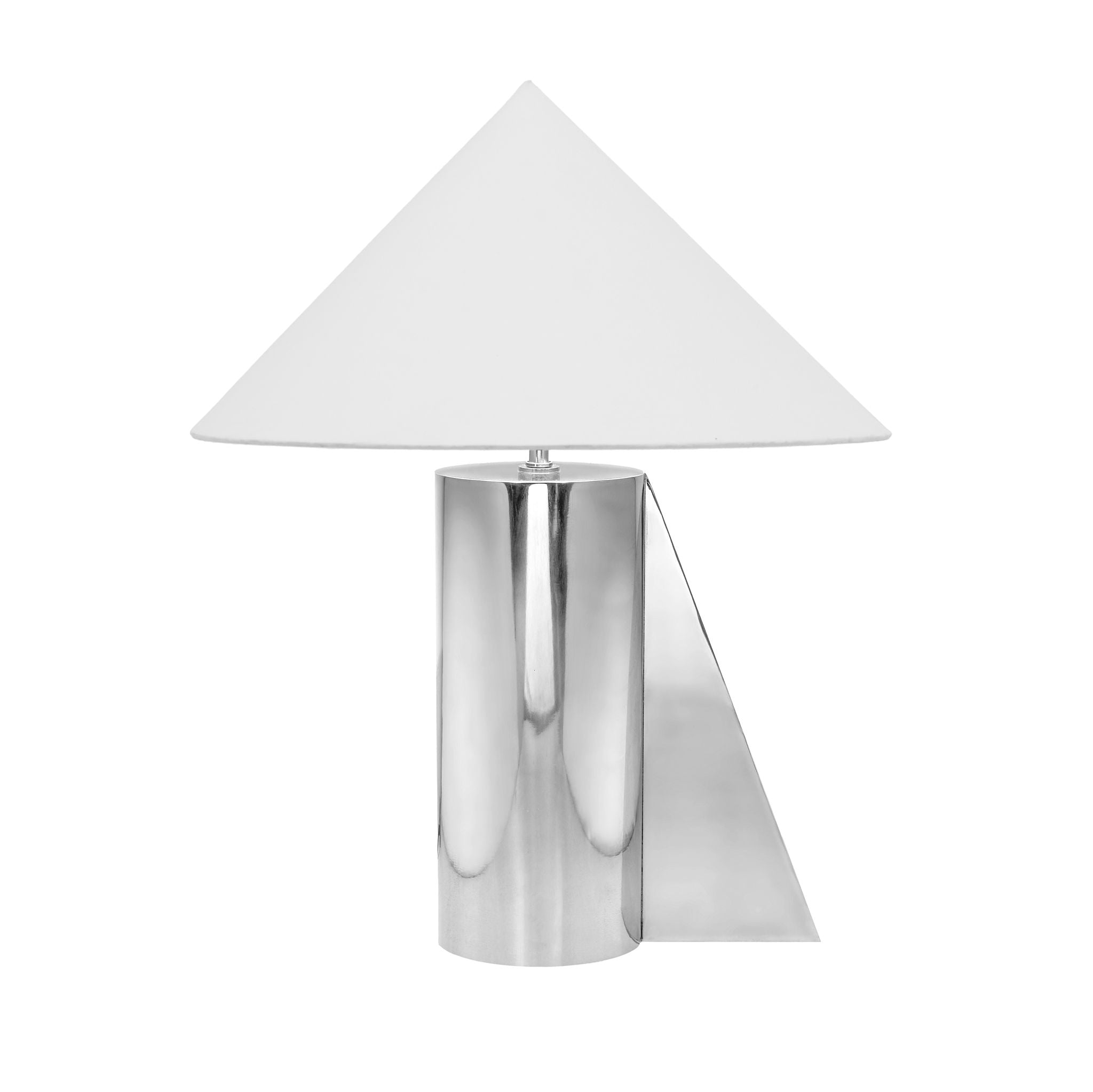 Geo - Angled Table Lamp - Chrome – Tempo Collection Furniture and Mattress